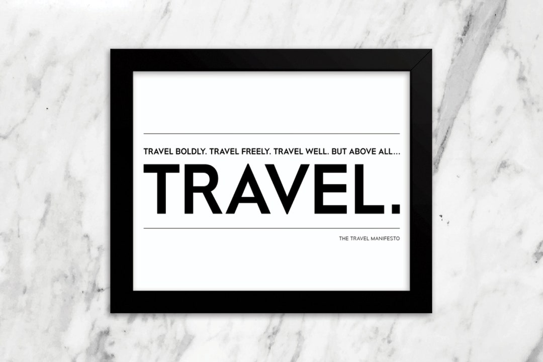 Travel Inspiration Printable Sign / Digital Gift for Travelers / but ...