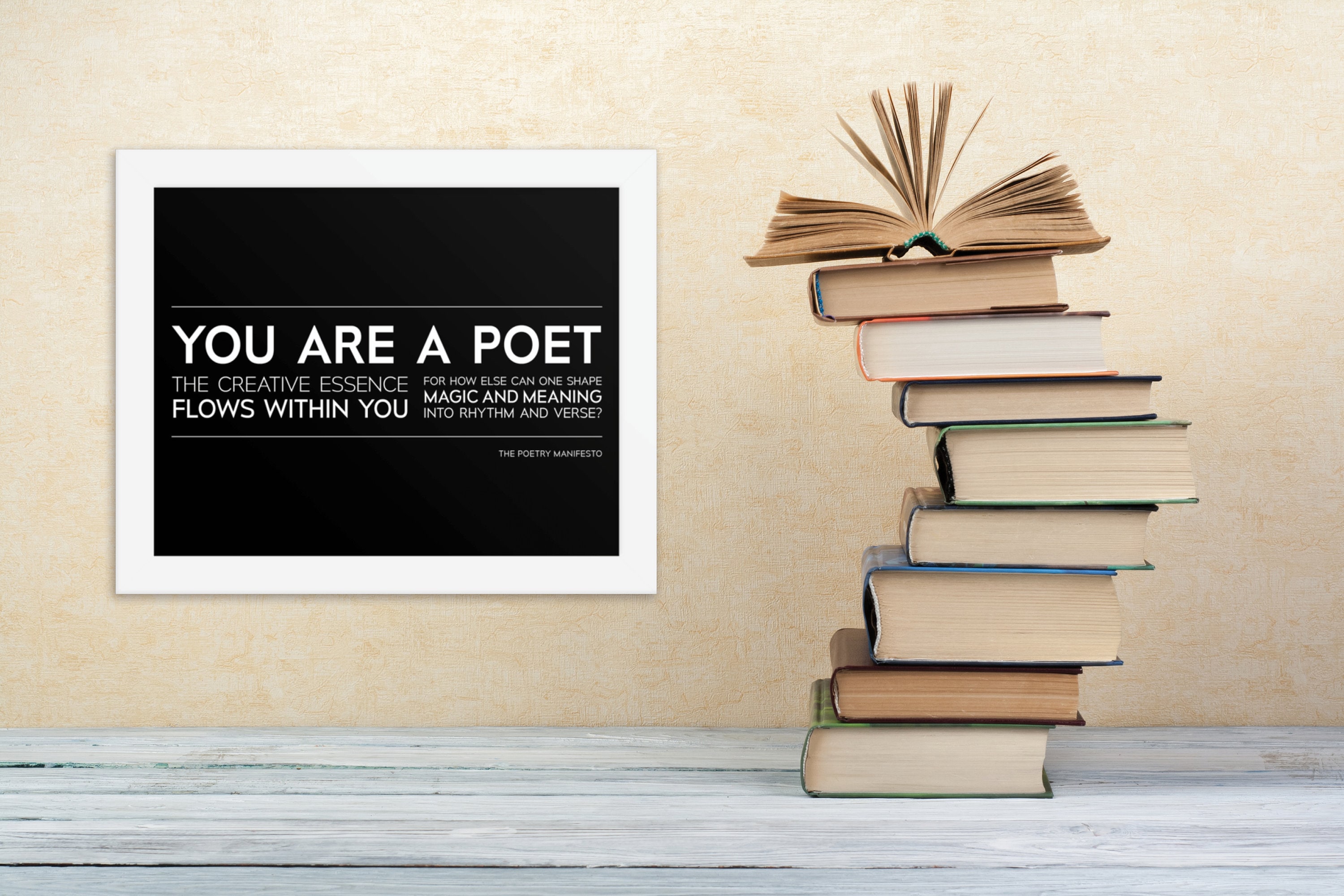Poets Motivational Printable Poster / Digital Writing Print & Poetry ...