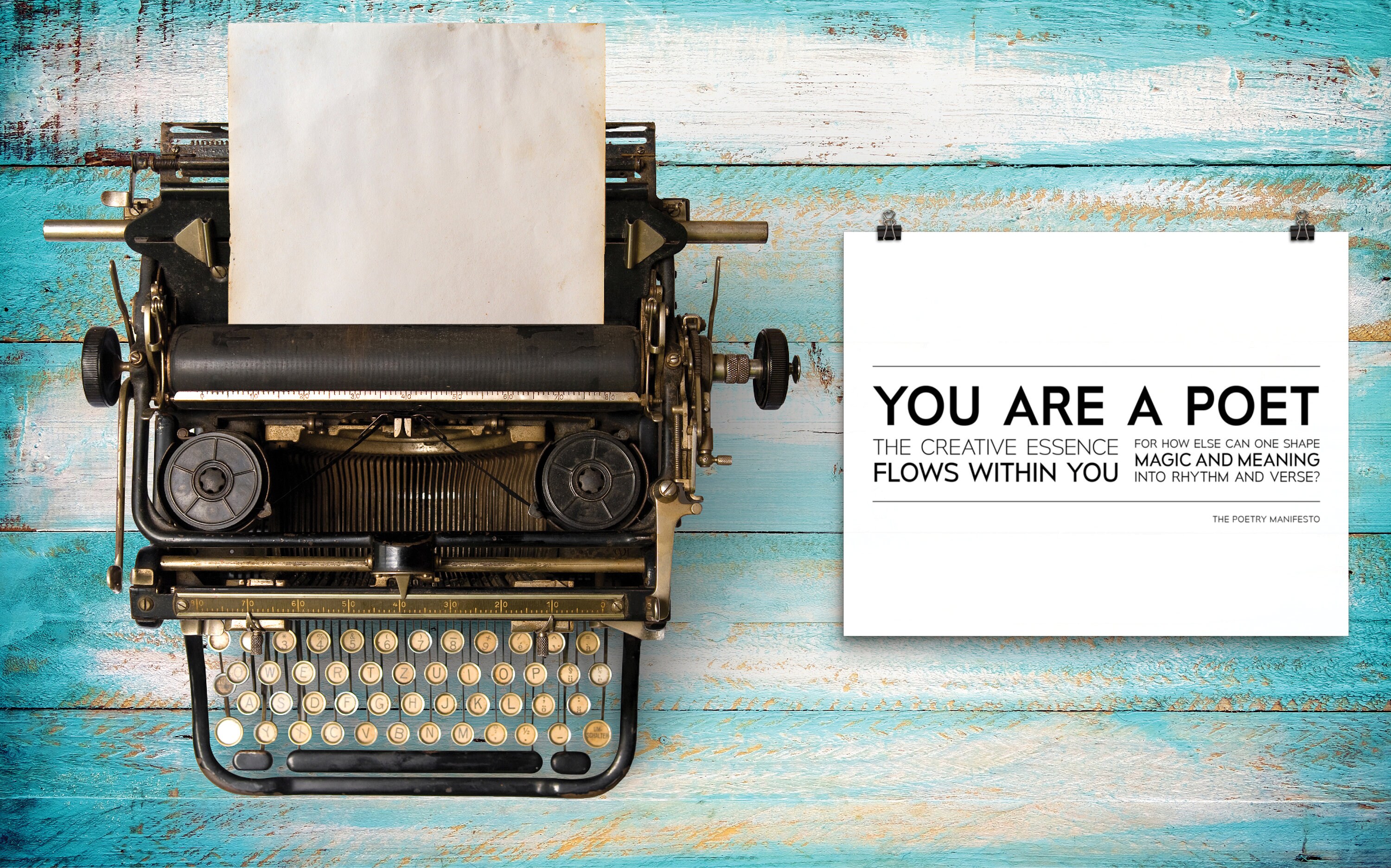 You Are A Poet Printable Inspirational Wall Art / Poetry - Etsy