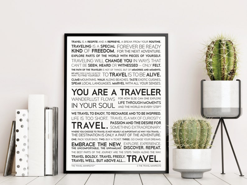 Traveler Adventurer World Explorer Print / Journey to - Etsy