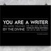 Writer Wall Art / Inspirational Quote Complements a Writing Desk ...
