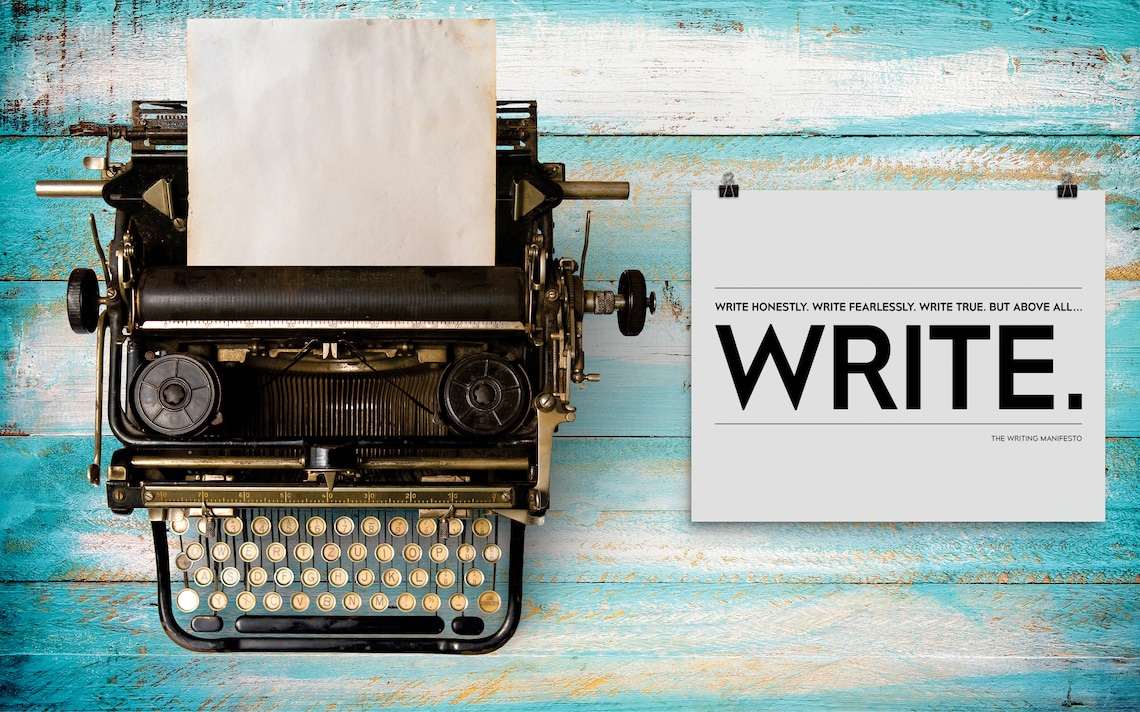 Creative Writing Inspirational Print for Writers / - Etsy