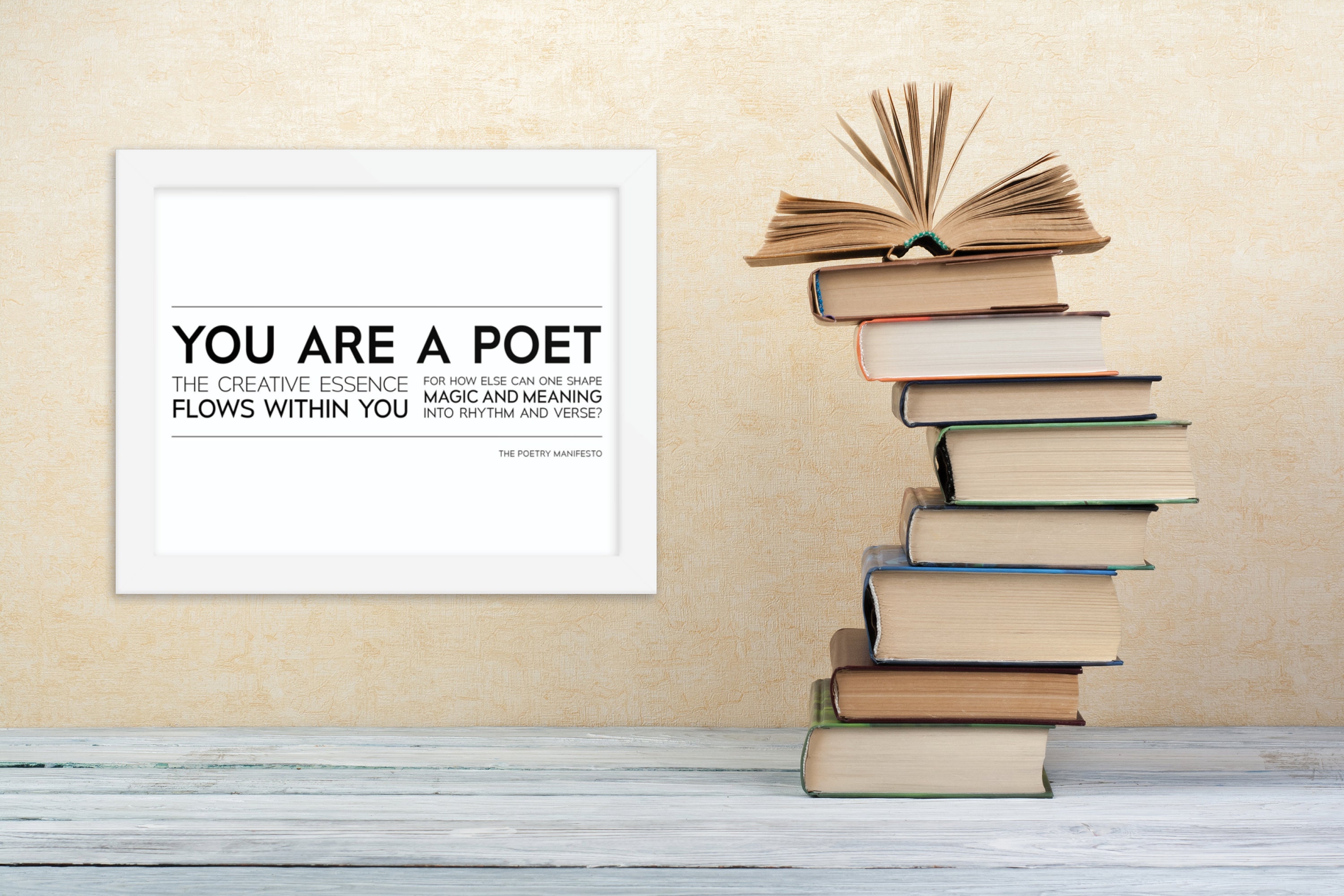 You Are A Poet Printable Inspirational Wall Art / Poetry - Etsy