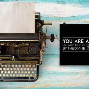 Writer Wall Art / Inspirational Quote Complements a Writing Desk ...