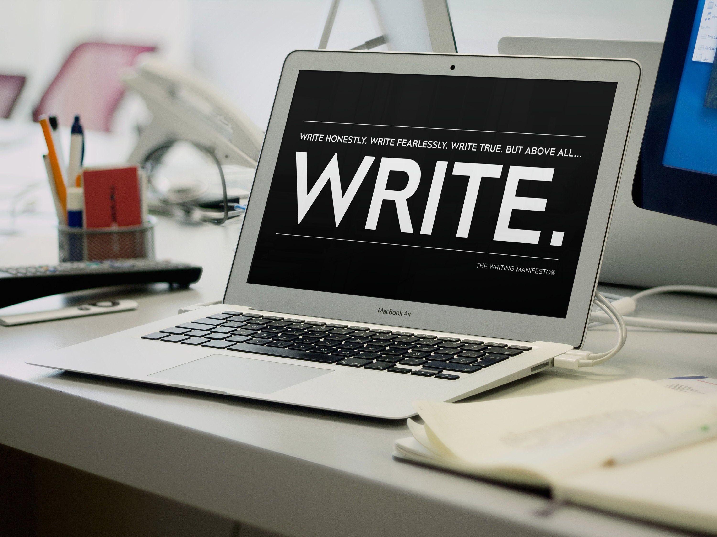 But Above All Write Printable Inspirational Wall Art / Author | Etsy