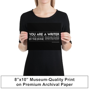 Writer Wall Art / Inspirational Quote Complements a Writing Desk ...