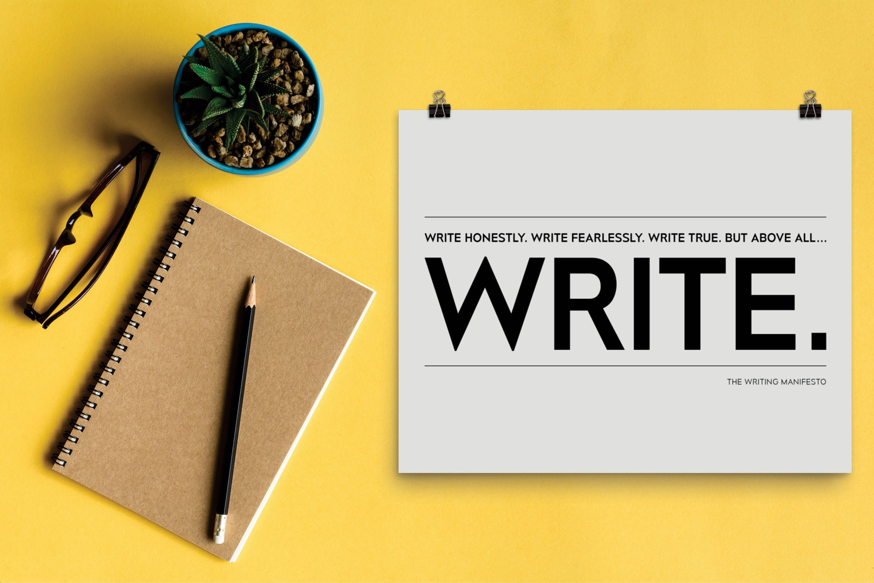 Creative Writing Inspirational Print for Writers / - Etsy