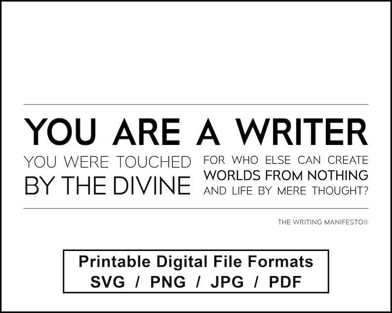 Writing Inspiration Digital Print / PRINTABLE ART / the - Etsy