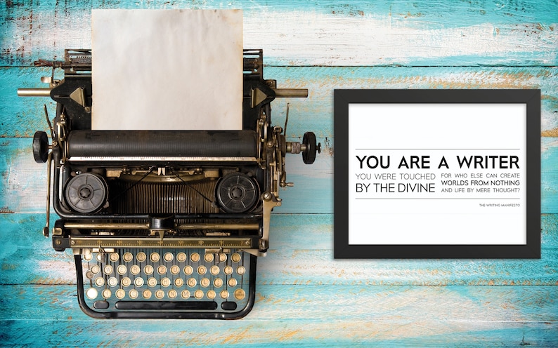 You Are A Writer Inspirational Print Writers Authors | Etsy