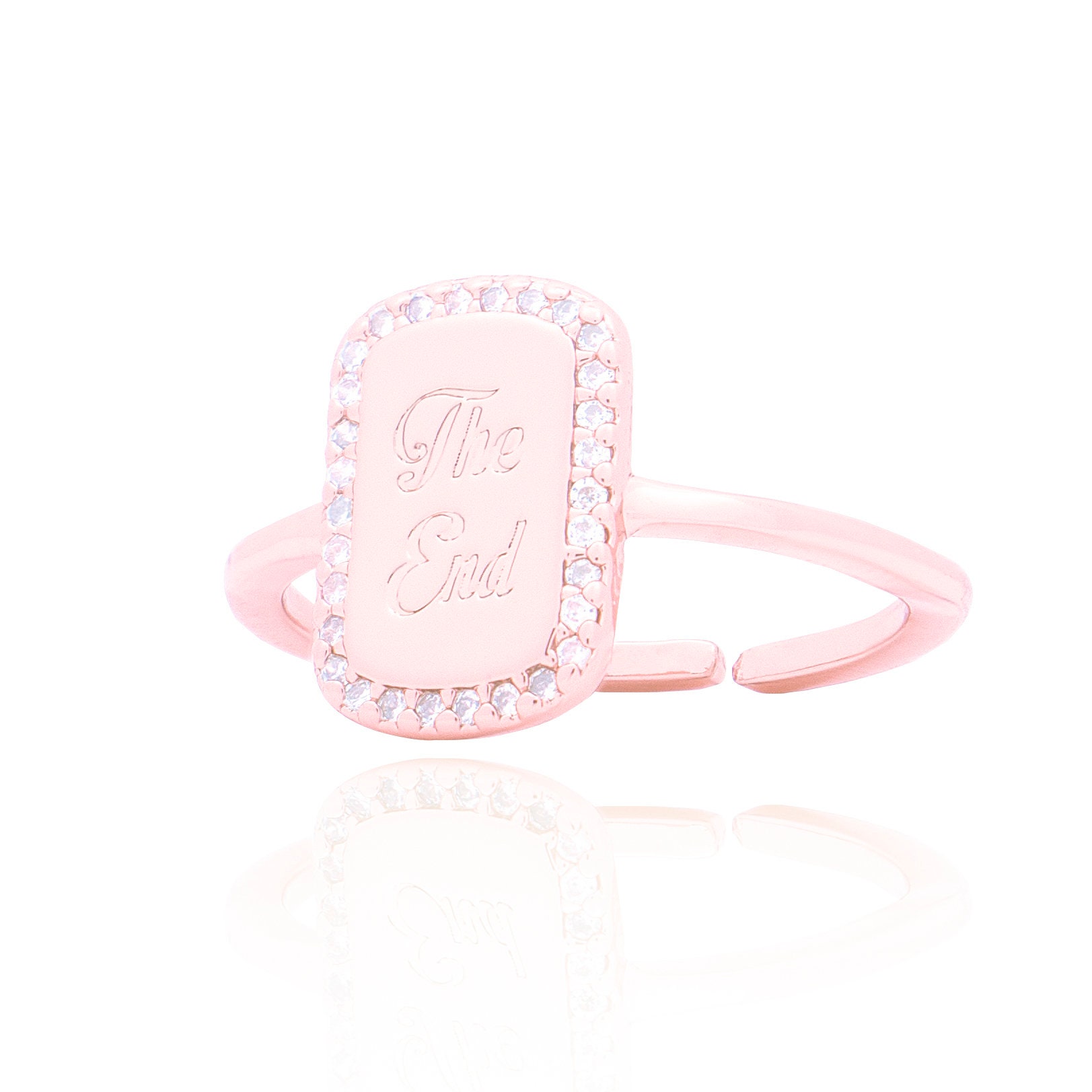 The End is Just Another Beginning Adjustable Ring US5-8 925 - Etsy