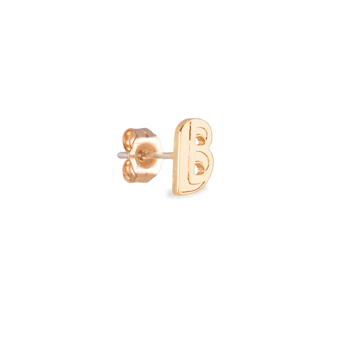 Alphabet B Earring, Singlet, Initial Earring, Name Earring ...