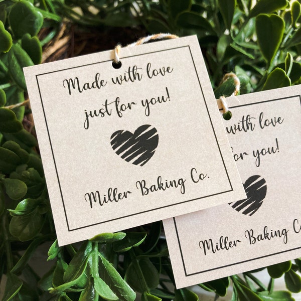 Made With Love Tags - Etsy