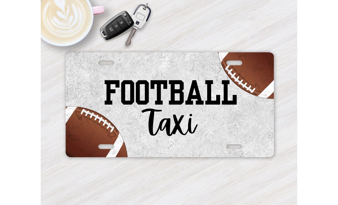 License Plate Sublimation Design Football Mama License Plate Sports ...
