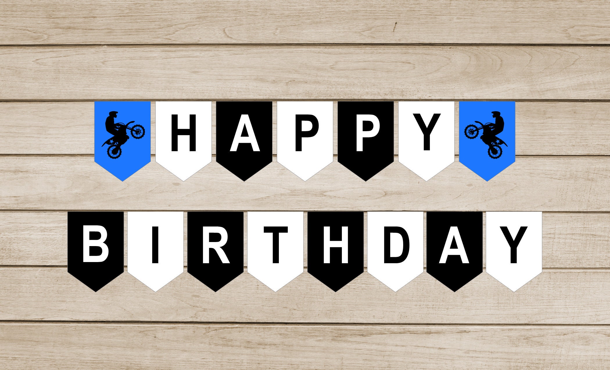 Dirt Bike Birthday Banner INSTANT DOWNLOAD - Etsy