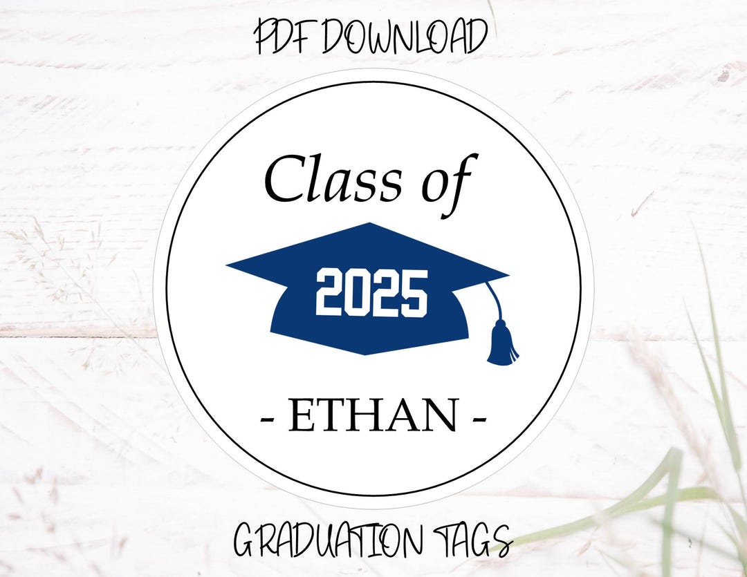 Class of 2025 Stickers Tags - Graduation Stickers Tags - Etsy