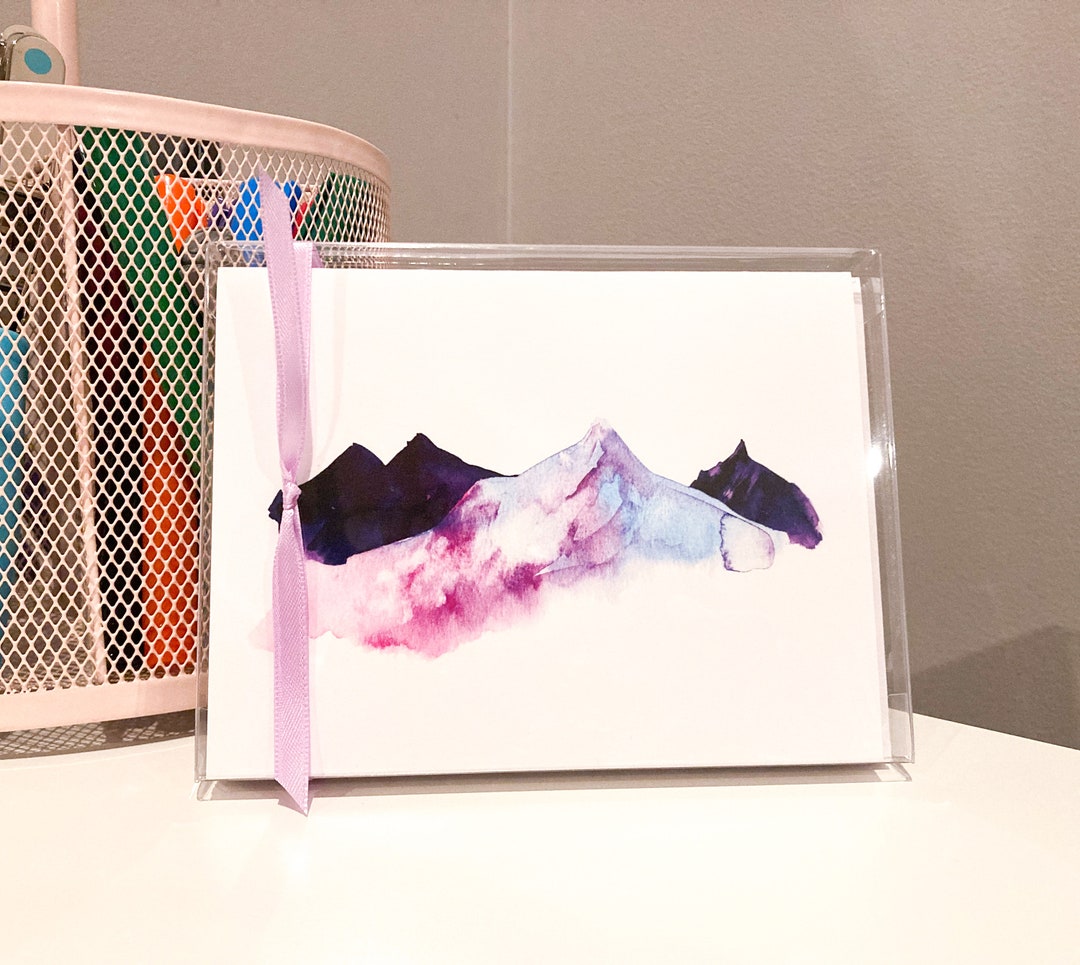 Mountain Note Card Set A2 Cards - Etsy