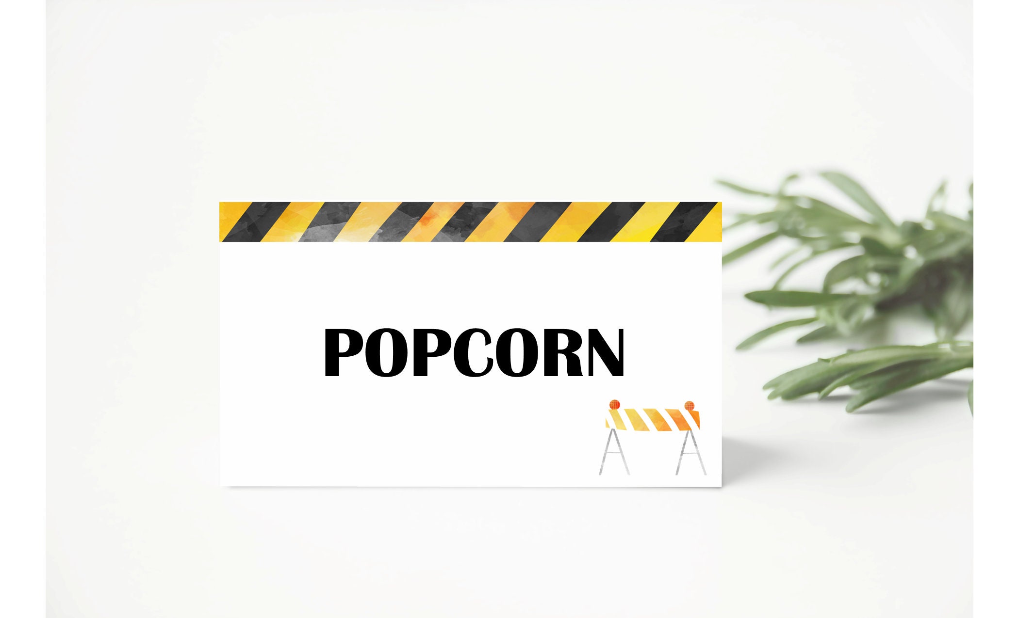 Construction Food Cards INSTANT DOWNLOAD - Etsy