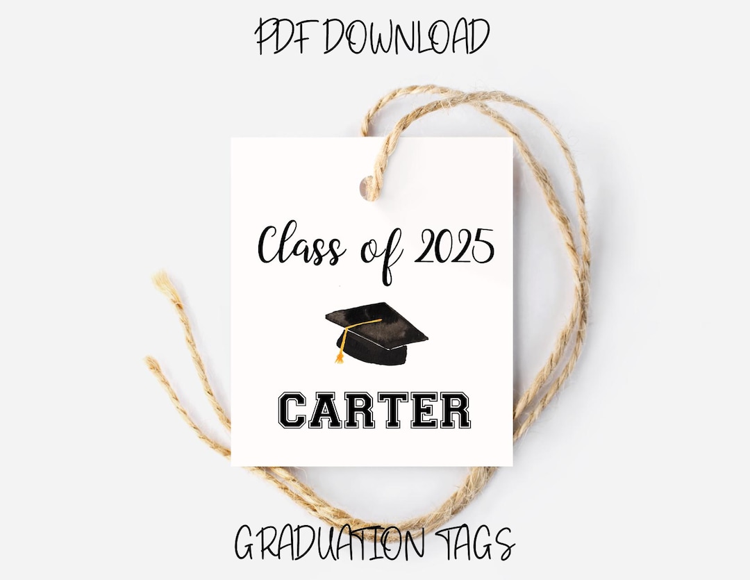 Class of 2025 Stickers Tags - Graduation Stickers Tags - Etsy