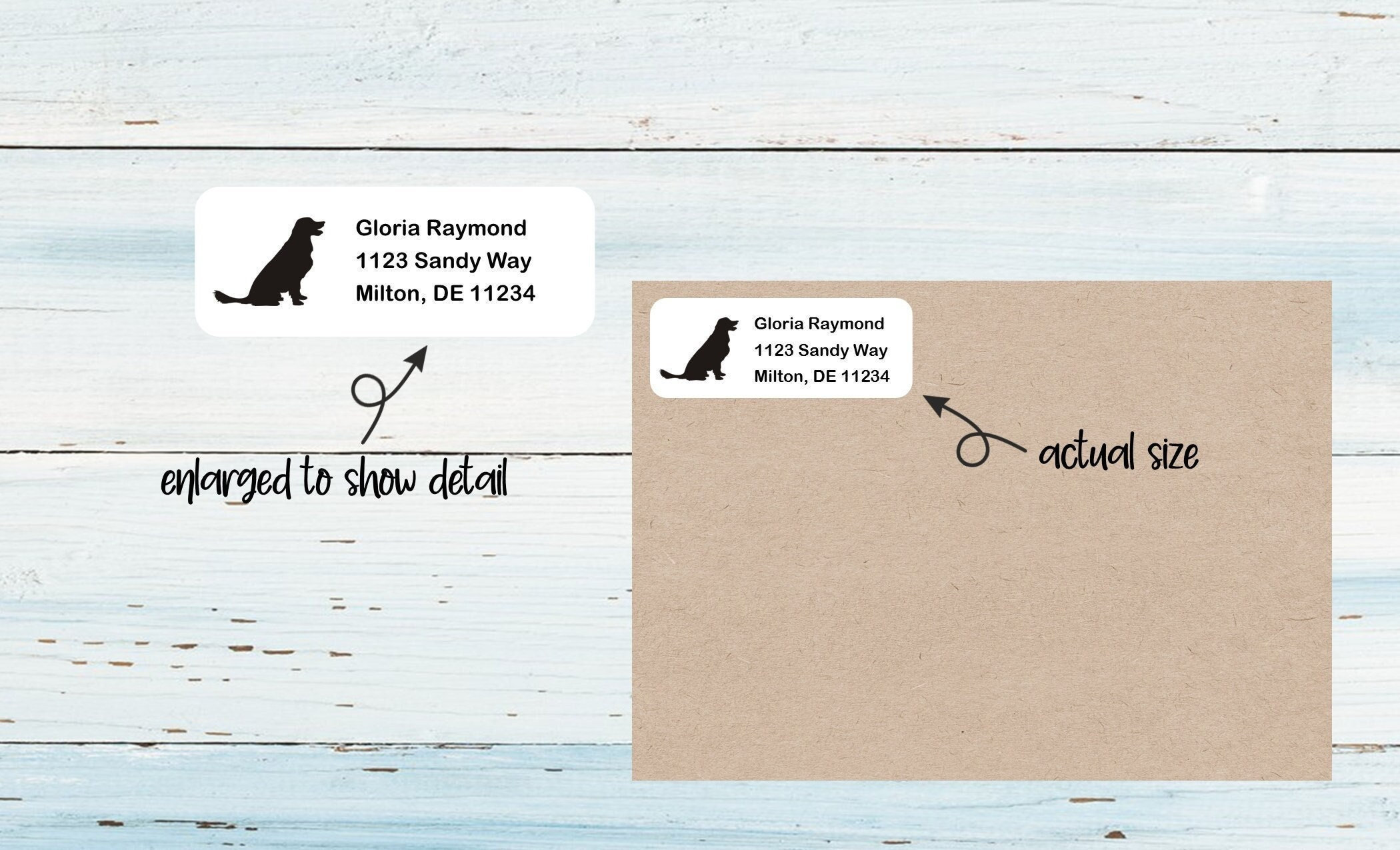 Retriever Dog Address Labels PRINTABLE - Etsy