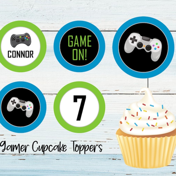 Game Cupcake Toppers - Etsy
