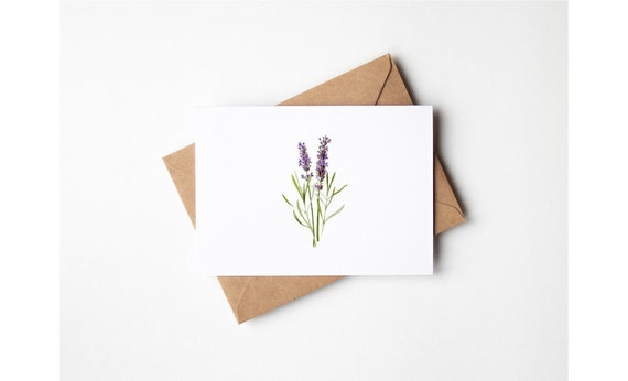 Lavender Note Cards A2 Cards INSTANT DOWNLOAD | Etsy