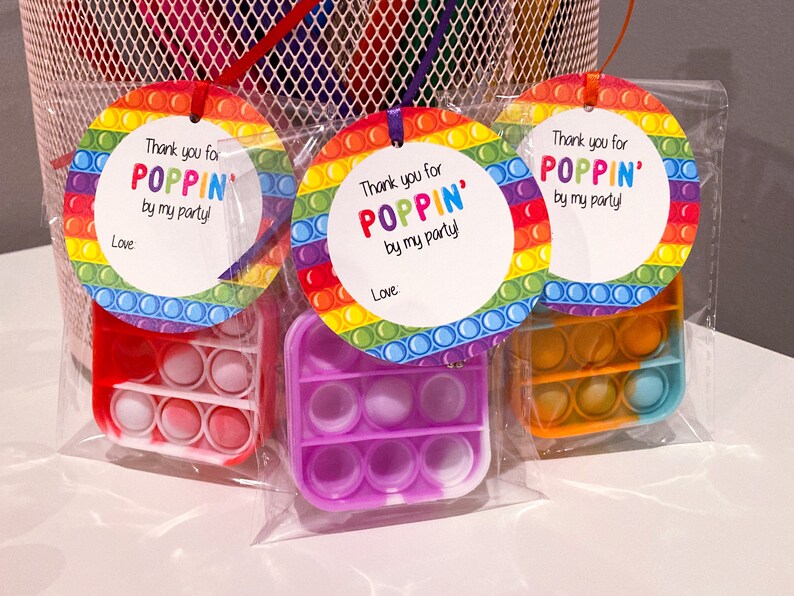 Pop It Keychain Favors - Etsy