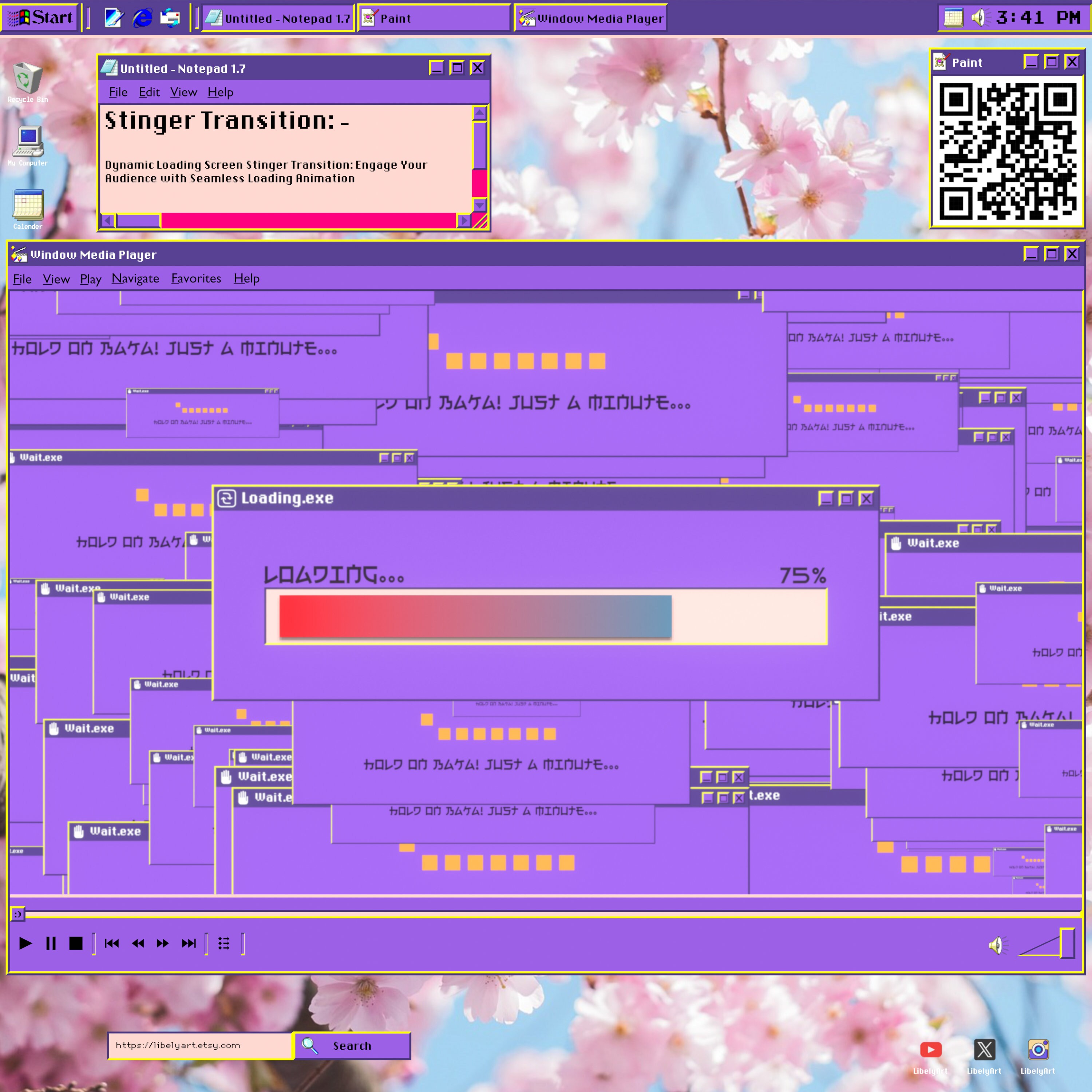 Loading Stinger Transition With Sound Animated Pop Up Loading Effect For Twitch Youtube And 
