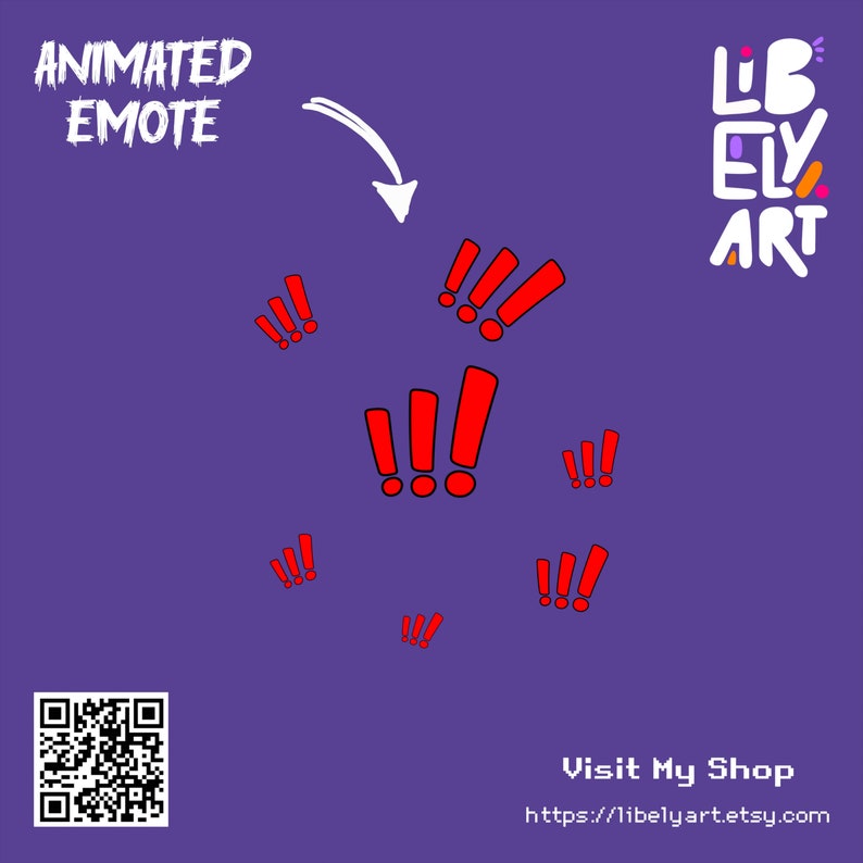 Fun Retro Comic Surprise Emote Animated Twitch Emotes & Badges, Perfect ...