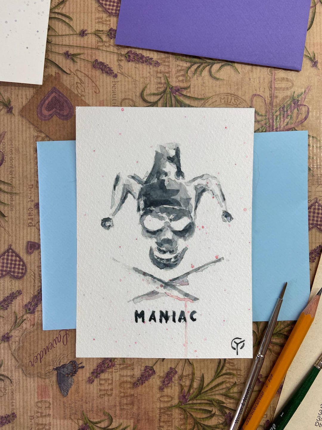 Set of 9 Handmade “mafia” Postcards for Party Game / Mafia Party Game ...