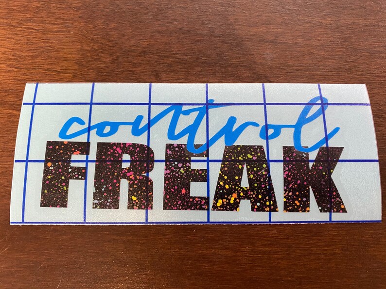 9 Week Control Freak Inspired Decal Word Sticker Workout - Etsy