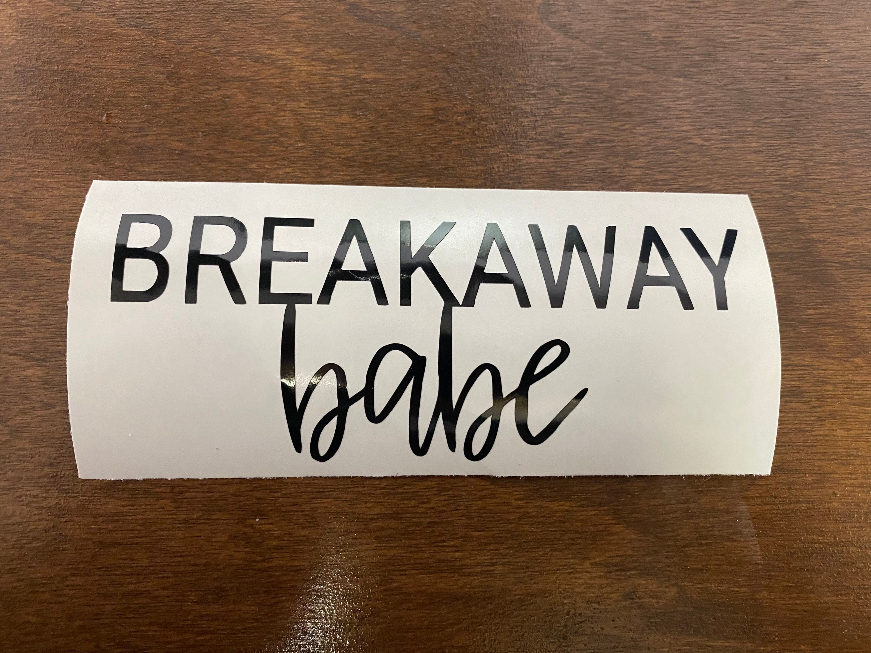 Running Inspired Decal Breakaway Decal Word Sticker | Etsy