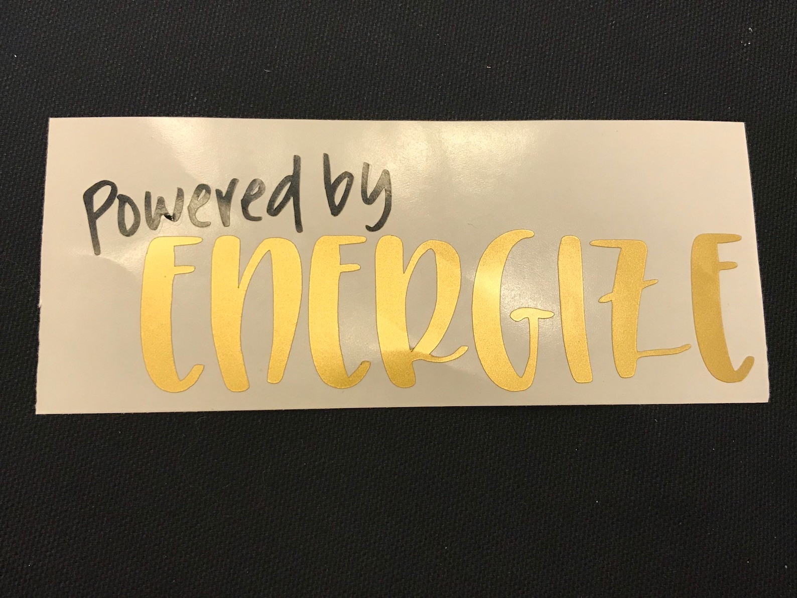 Powered by Energize Decal - Etsy