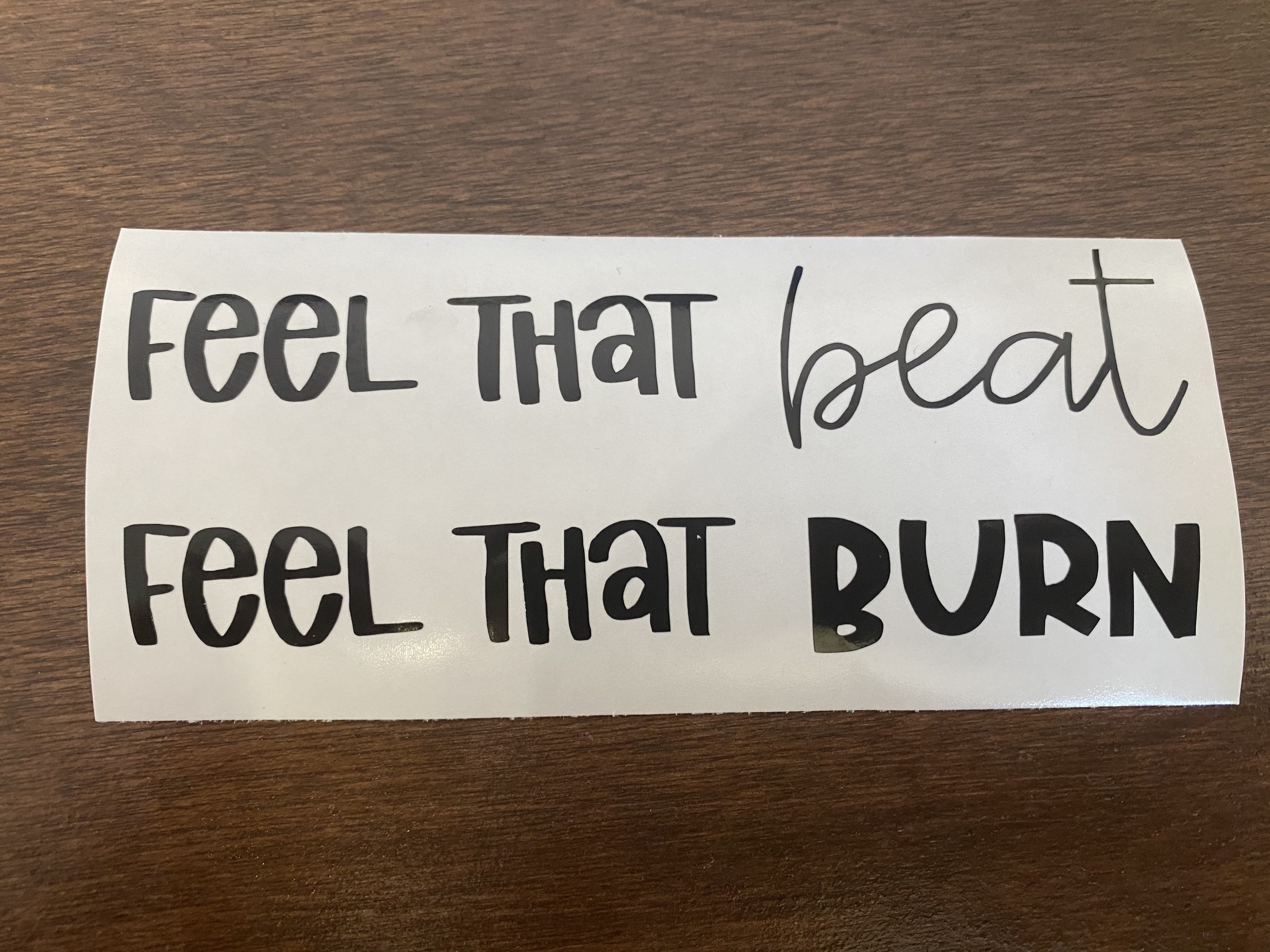 MBF and MBFA Inspired Decal Word Sticker Workout | Etsy