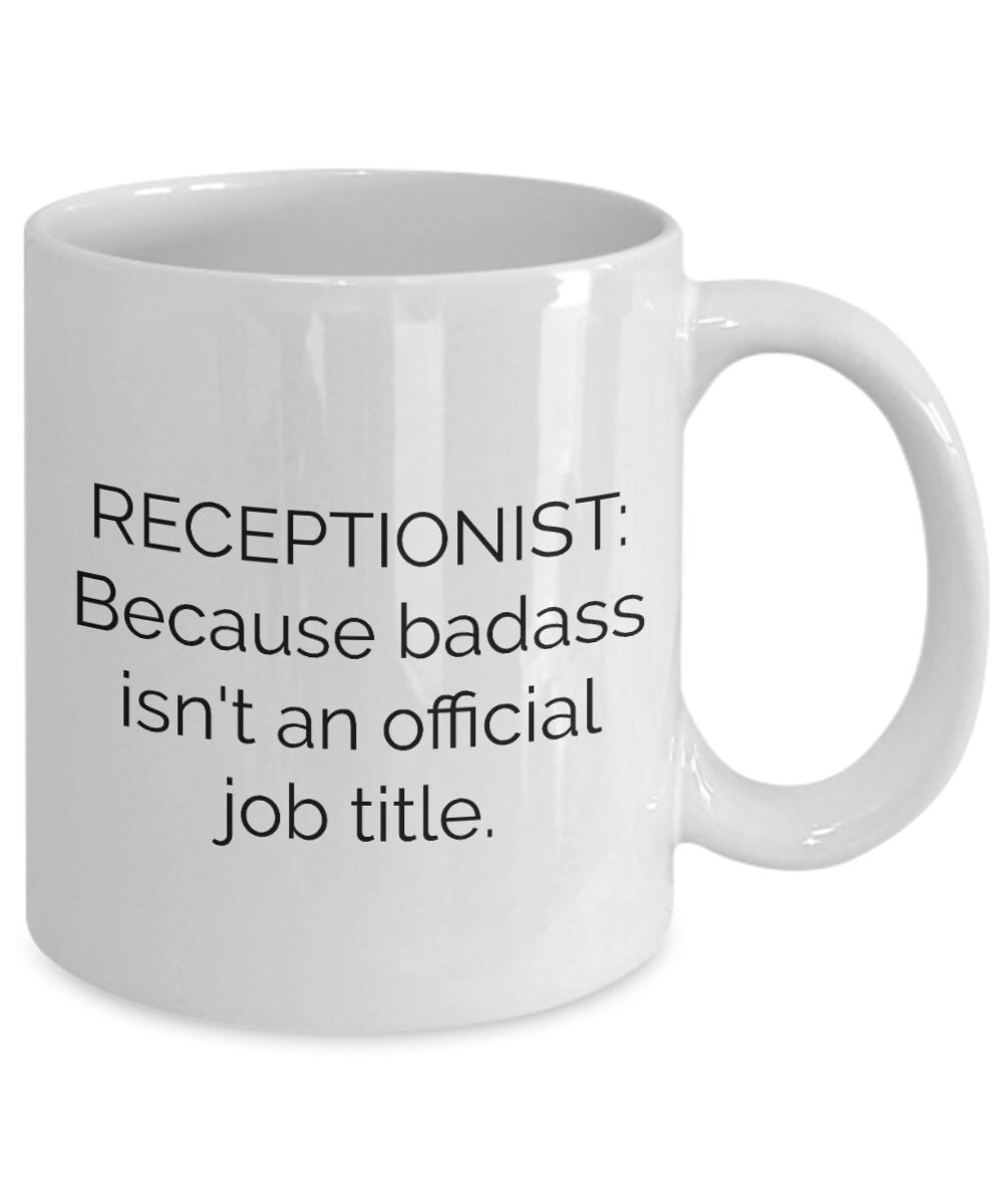 Best Receptionist Coffee Mug Worker Professional - Etsy UK