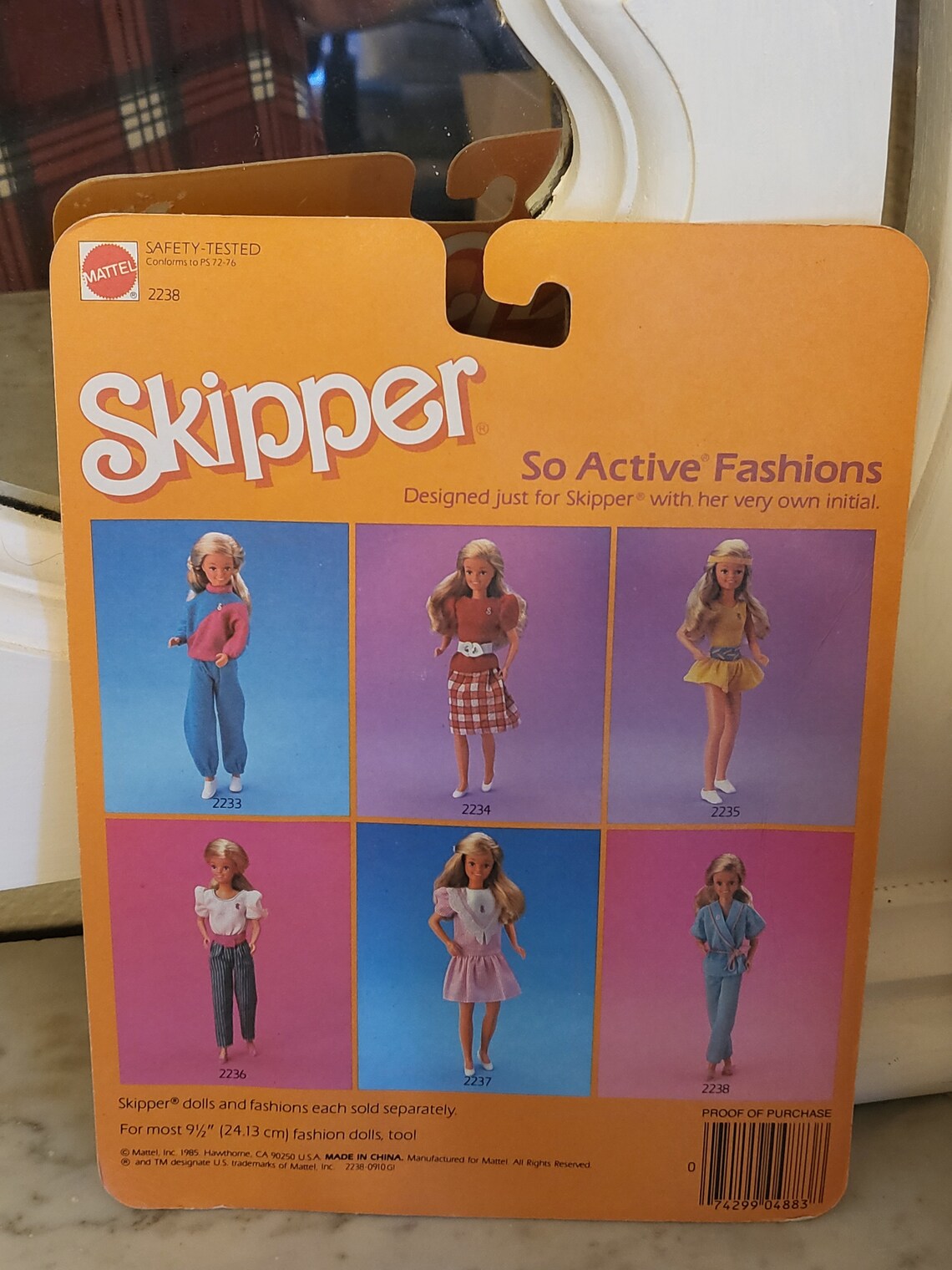 Vintage Skipper so Active Fashions, Mattel Skipper Doll Pajamas 2238 ...
