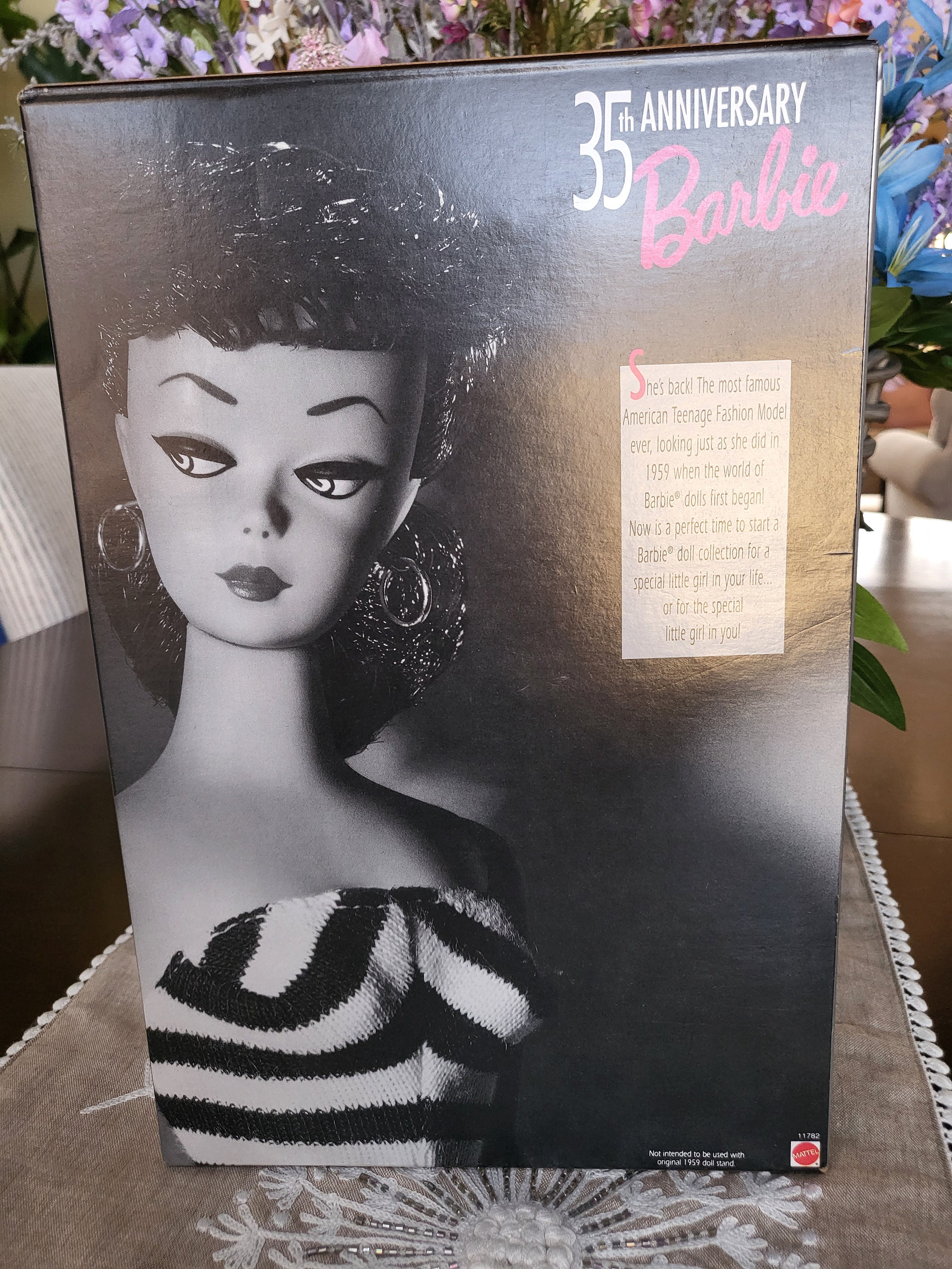 35th Anniversary of Original 1959 Brunette Barbie & Package NRFB ...