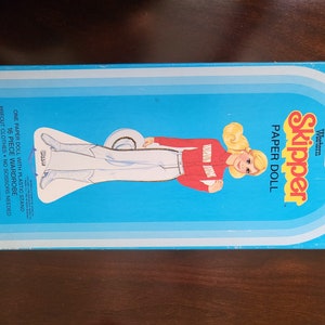1983 Western Skipper Paper Doll Uncut Vintage Barbie Sister Skipper ...