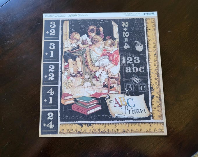 Graphic 45 ABC Primer Collections Sets 1 and 2 Complete Sets Die Cut ...