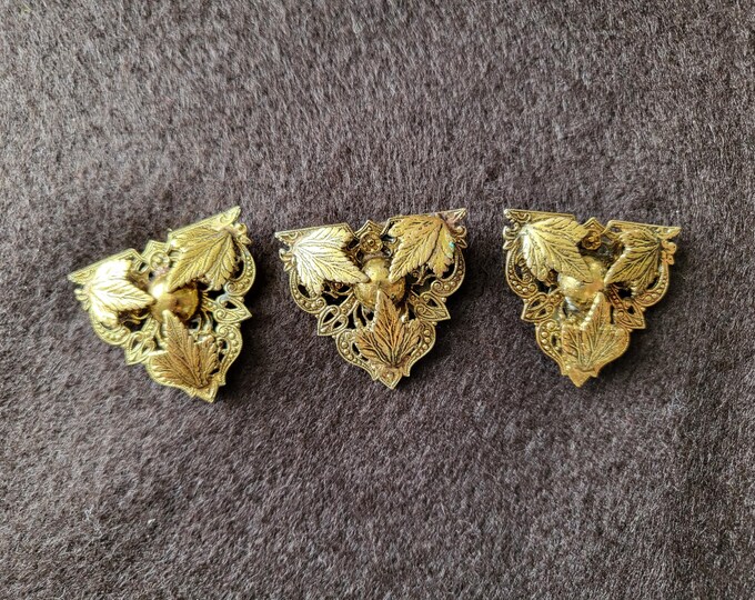 Art Deco Dress Clips 1920s-1930s Trio of Antique Dress Clips Rare Trio ...