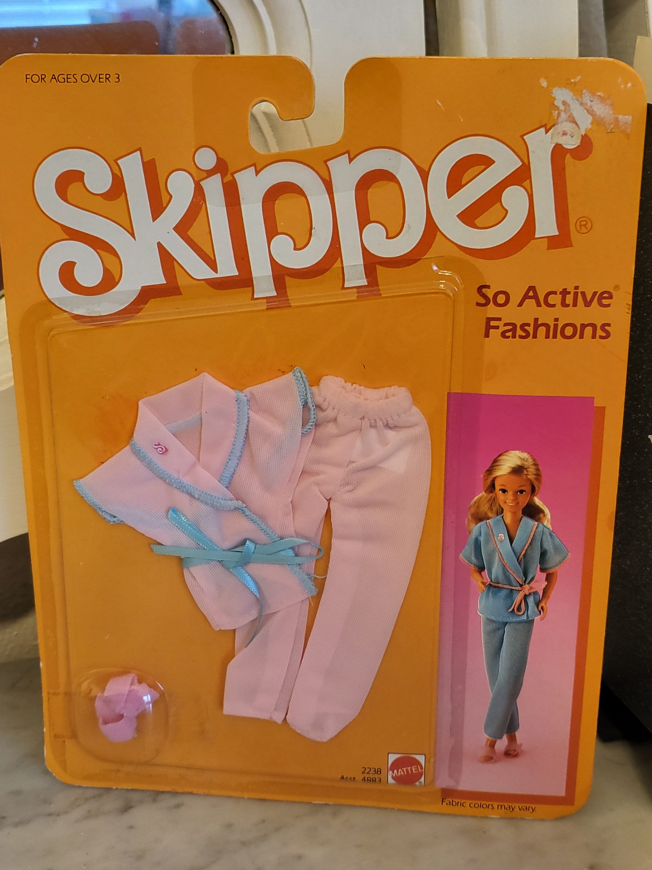 Vintage Skipper so Active Fashions, Mattel Skipper Doll Pajamas 2238 NRFP Skipper Doll Fashion ...