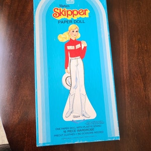 1983 Western Skipper Paper Doll Uncut Vintage Barbie Sister Skipper ...