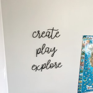Create, Play, Explore / Kids Cutout / 3D Create, Play, Explore - Etsy