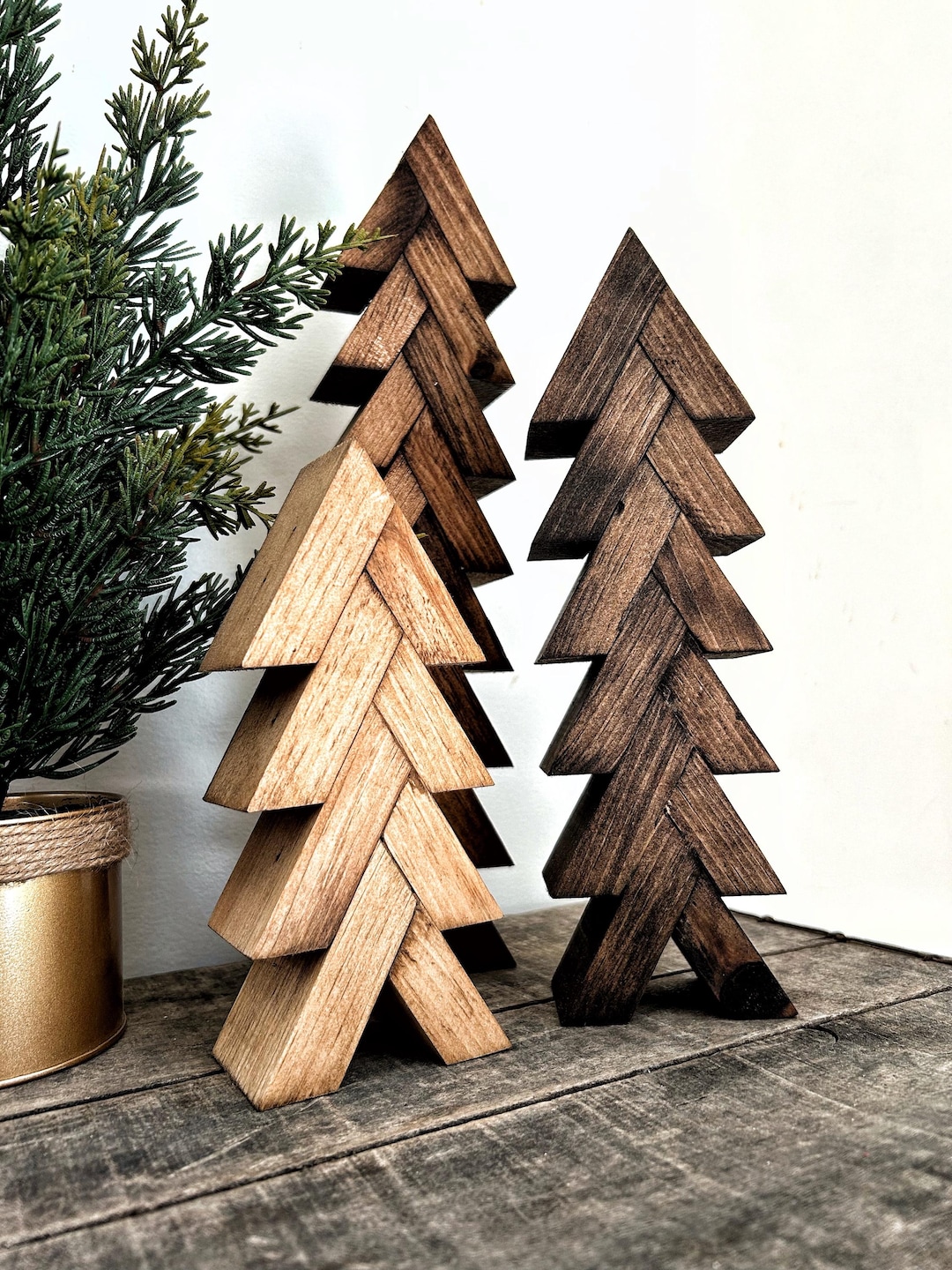 Wooden Christmas Trees / Layered Trees / Rustic Christmas Trees ...