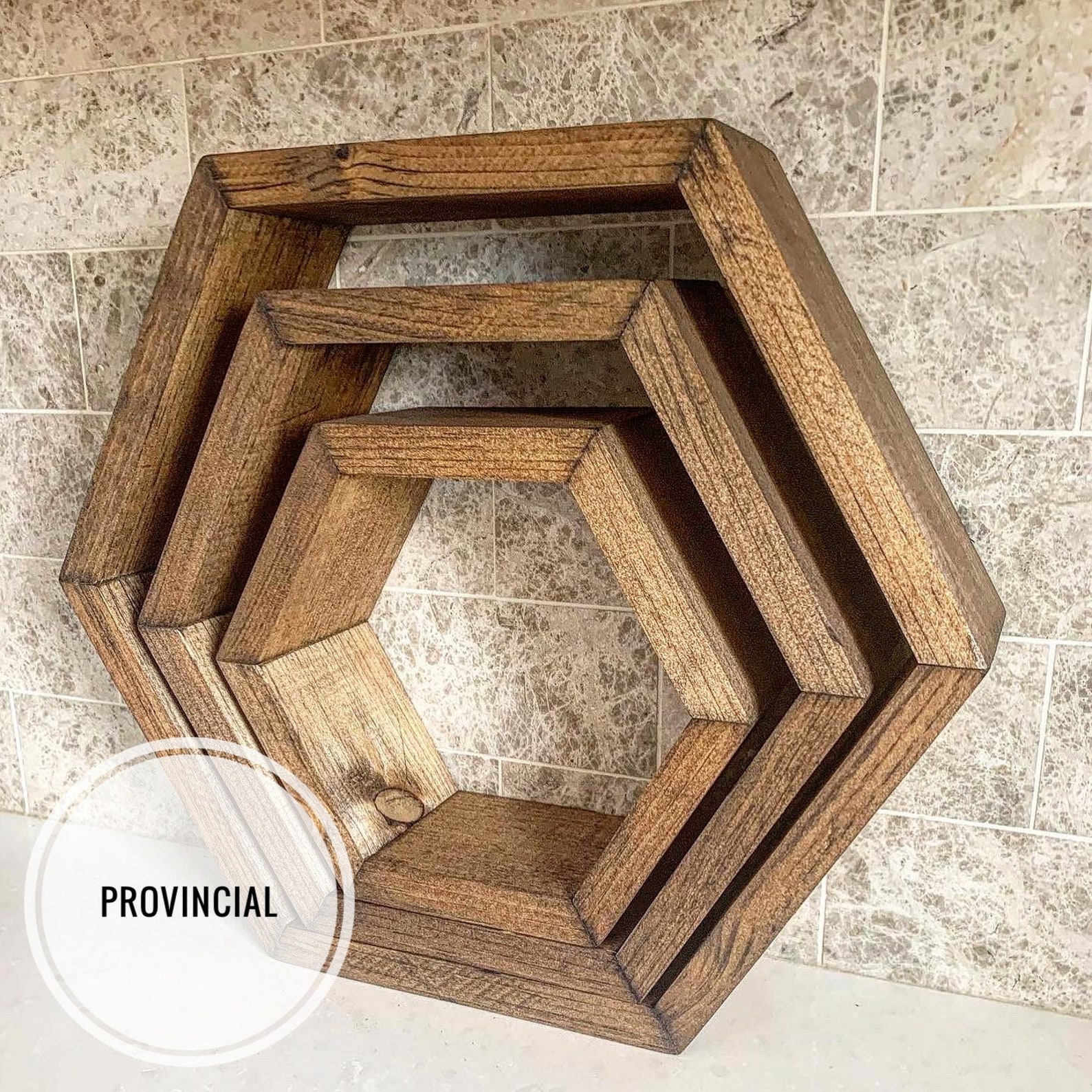 Set of 3 Hexagon Floating Shelves / Floating Shelf / Floating - Etsy