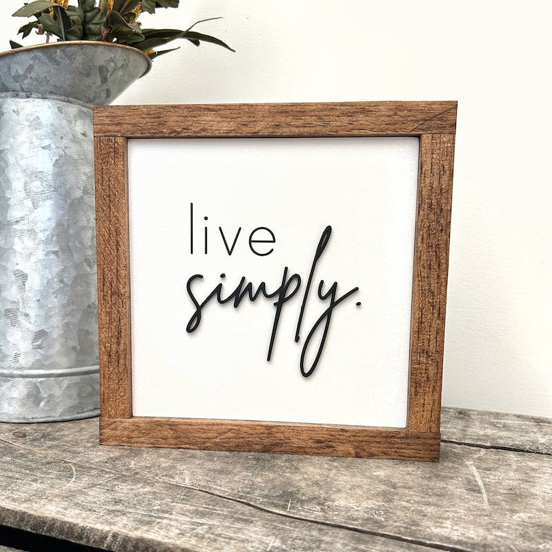 Live Simply Art - Etsy