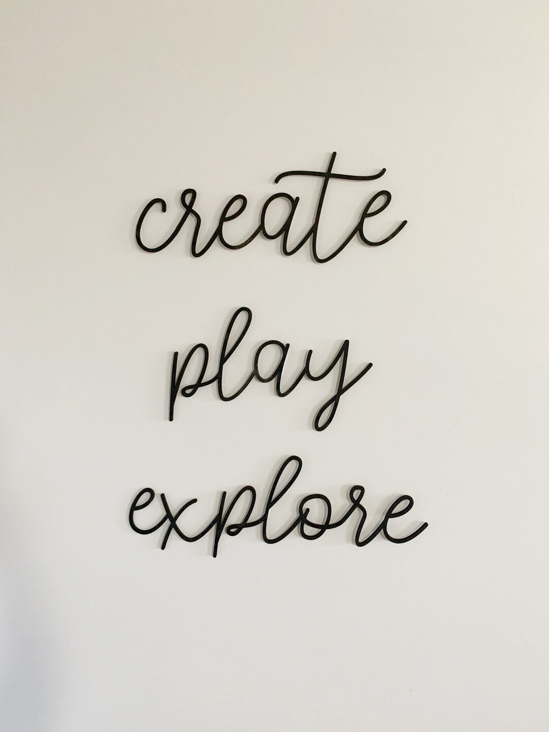 Create, Play, Explore / Kids Cutout / 3D Create, Play, Explore - Etsy