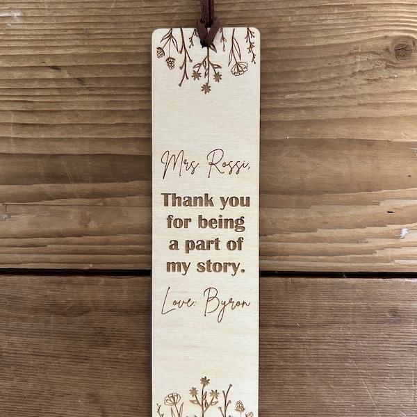 Thank You Bookmark - Etsy