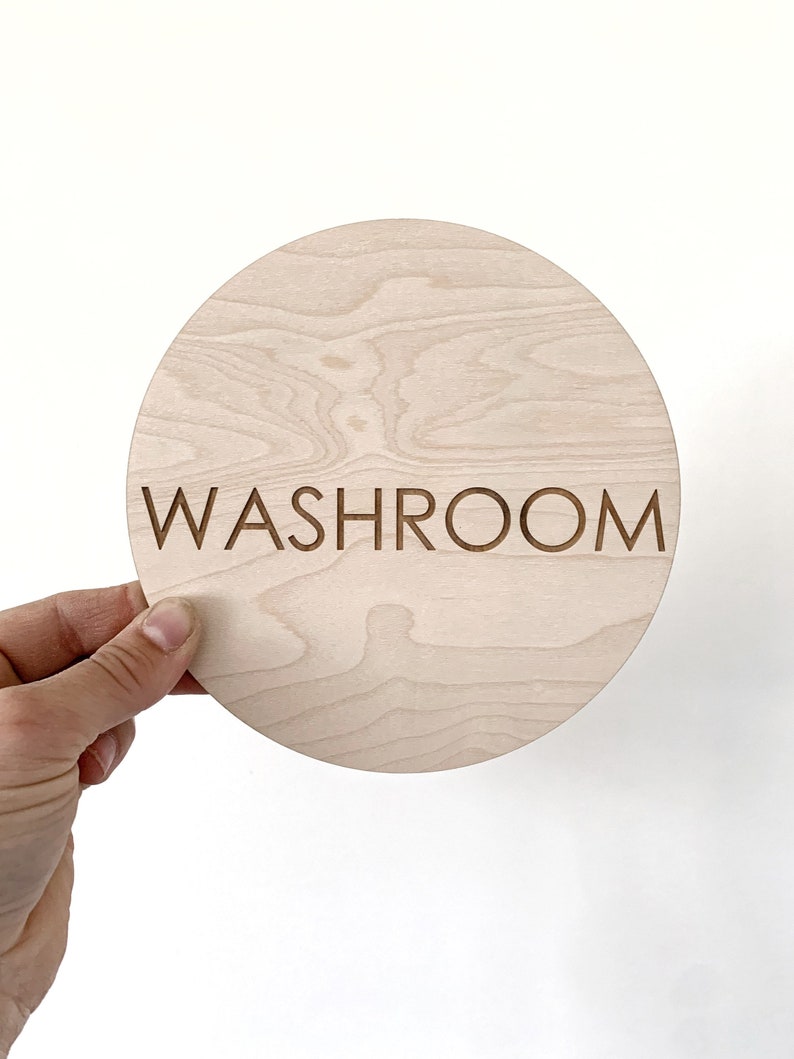 Washroom Sign / Door Sign / Laundry Room Sign - Etsy Canada