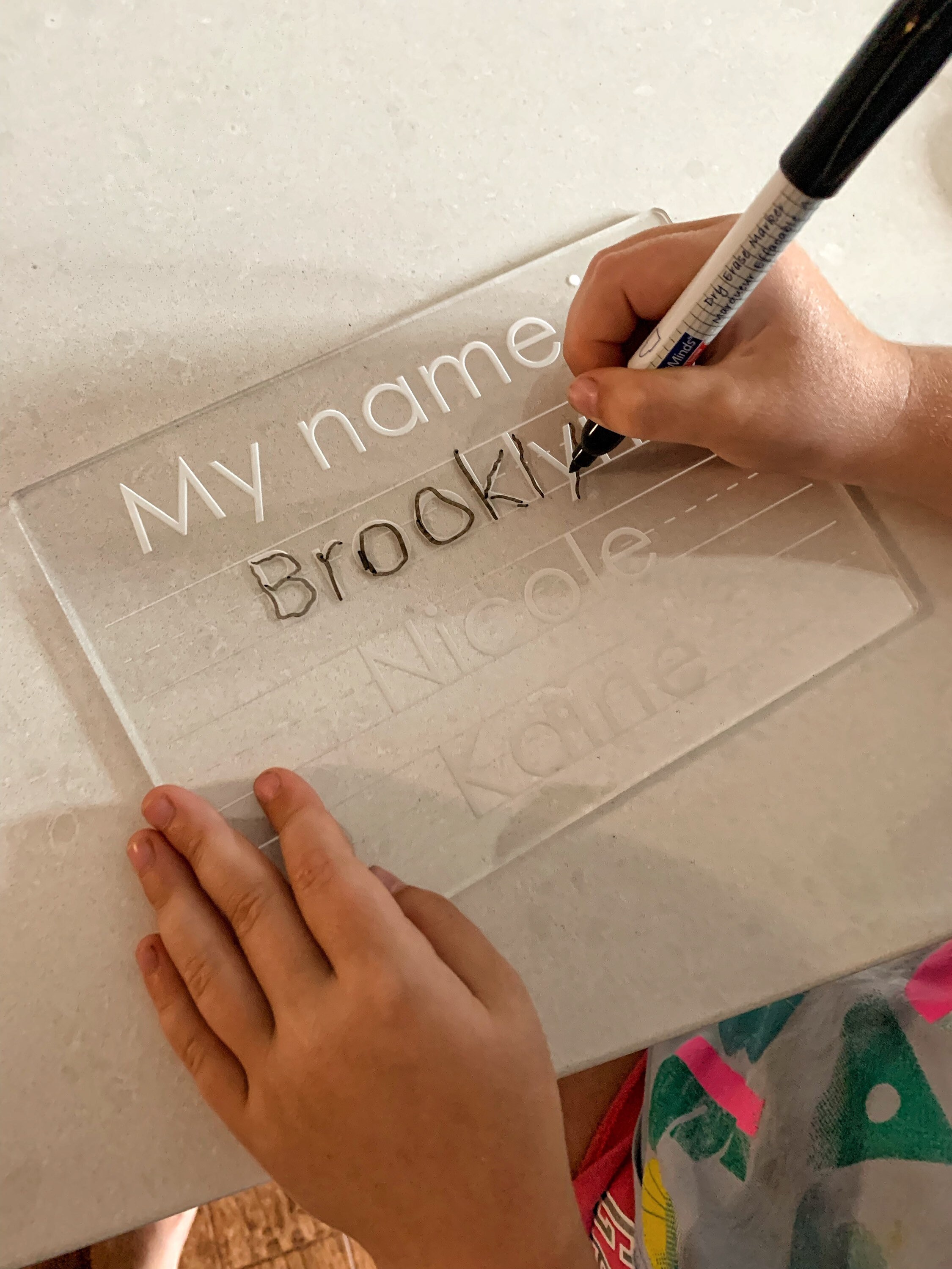 Kids name board / kids tracing board / learn your name / kids | Etsy