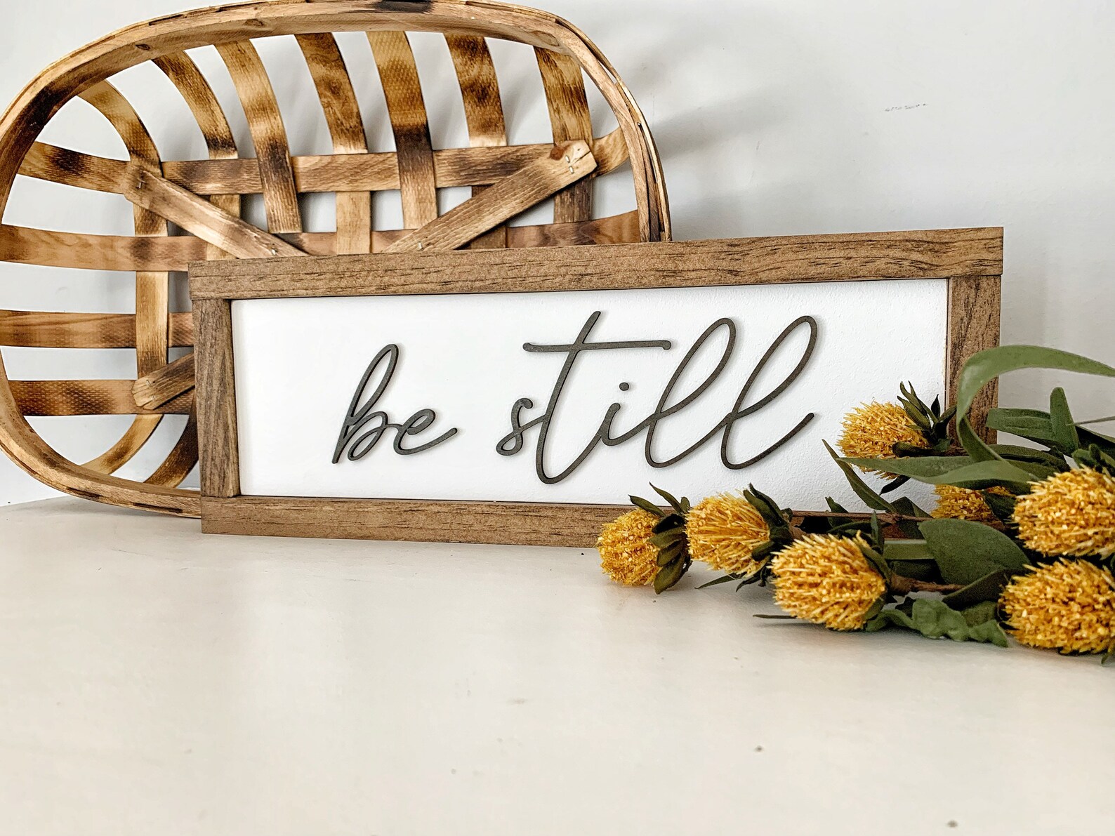 Be Still Sign / 3D Sign / Rustic Sign - Etsy